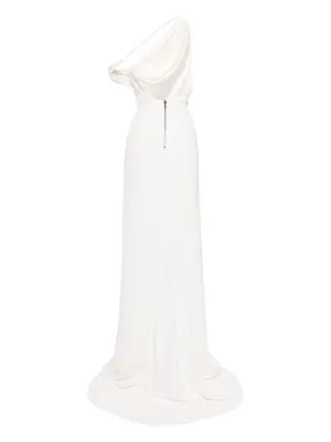 Maticevski Draped One-shoulder Maxi Dress