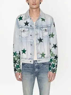 Amiri Chemist Trucker Jacket - Blue