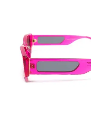 Linda Farrow Talita Rectangle-frame Sunglasses - Pink