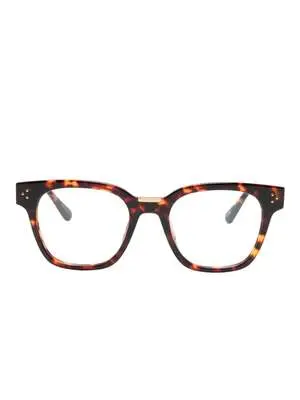 Linda Farrow Sanchez Square-frame Glasses - Brown