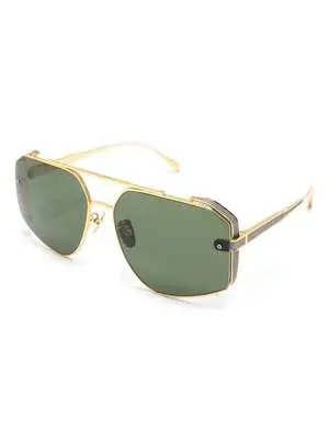 Linda Farrow Amar Pilot-frame Sunglasses - Gold