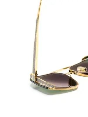 Linda Farrow Amar Pilot-frame Sunglasses - Gold