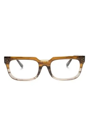 Linda Farrow Yoan Rectangle-frame Eyeglasses - Brown