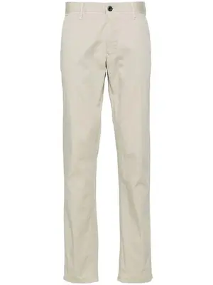 Incotex Mid-rise Tapered Trousers - Green
