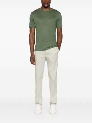 Incotex Mid-rise Tapered Trousers - Green