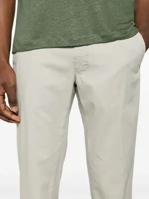 Incotex Mid-rise Tapered Trousers - Green