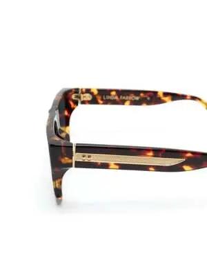 Linda Farrow Brady Geometric Sunglasses