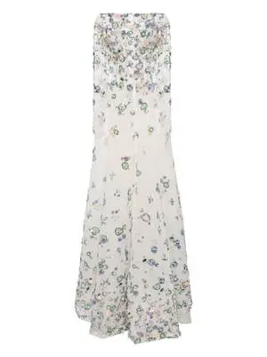 SAIID KOBEISY Sequin-embellished Off-shoulder Dress