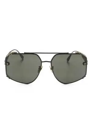 Linda Farrow Amar Pilot Sunglasses - Black