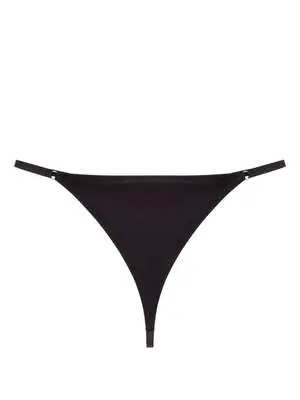 DIESEL® Oval D Plaque Thong - Black