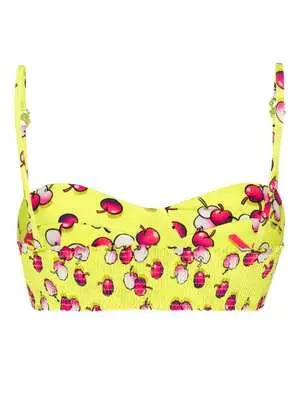 Palm Angels Cherries-print Balconette Bra