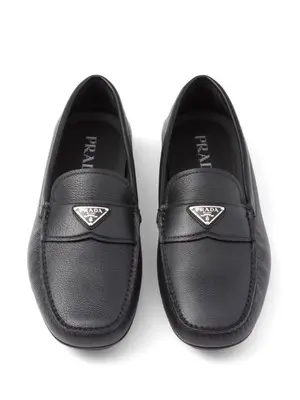 Prada Leather Loafers - Black