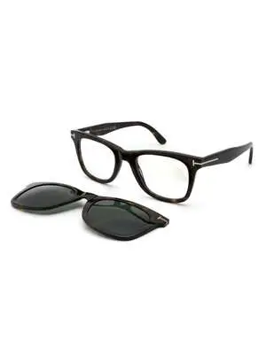TOM FORD Square Frame Clip-on Glasses