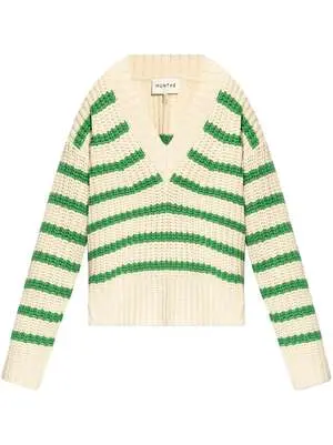 Munthe Striped Chunky-knit Jumper