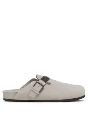 Brunello Cucinelli Monili Suede Slippers