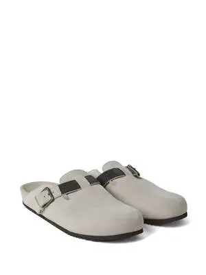 Brunello Cucinelli Monili Suede Slippers