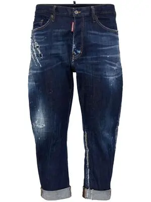Dsquared2 Distressed Tapered Jeans