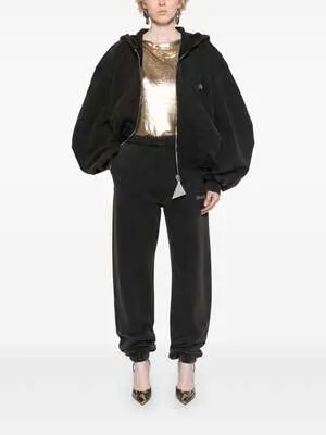 Attico Penny Mid-rise Track Pants - Black