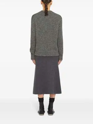 JIL SANDER A-line Midi Skirt - Grey