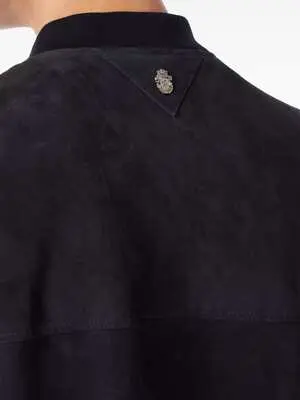 BILLIONAIRE Crest-embroidered Bomber Jacket