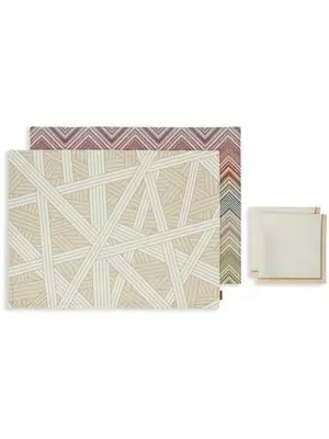 Missoni Marea Placemat And Nastri Napkin - Neutrals