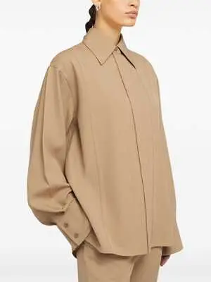 JIL SANDER Pointed-collar Wool Shirt