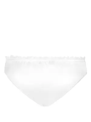 Dolce & Gabbana Ruffle-trim Stretch-silk Briefs