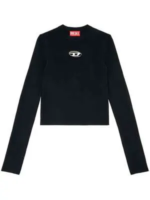 DIESEL® M-valari Long-sleeved T-shirt - Black