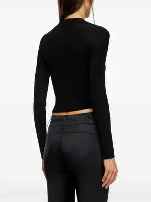 DIESEL® M-valari Long-sleeved T-shirt - Black