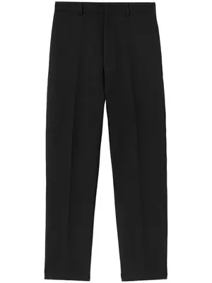 JIL SANDER Tapered Wool Trousers - Black