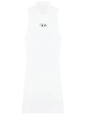 DIESEL® M-onervax Mock-neck Mini Dress - White