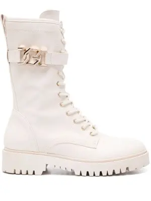 Guess Chain-detail Lace-up Boots