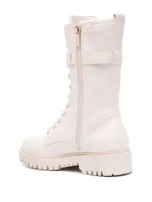 Guess Chain-detail Lace-up Boots