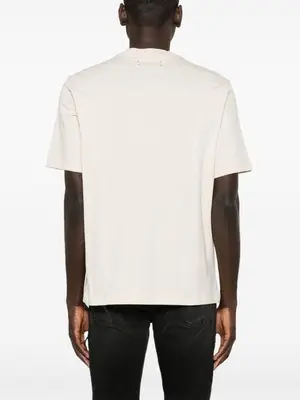 Amiri Logo-print Cotton T-shirt - Neutrals