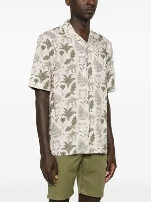 Sunspel X Katie Scott Leaf-print Shirt