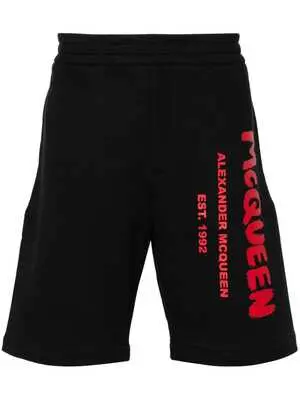 Alexander Mcqueen Textured Shorts For Men