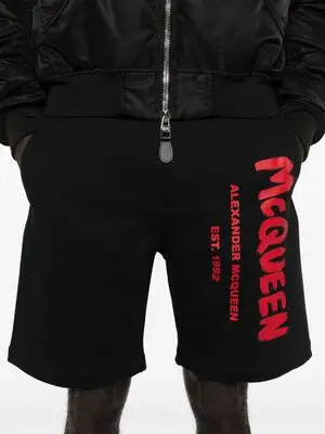 Alexander McQueen Logo-print Cotton Shorts