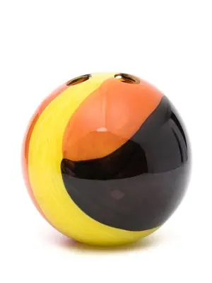 Colville X Laguna B Marbled Glass Vase - Black