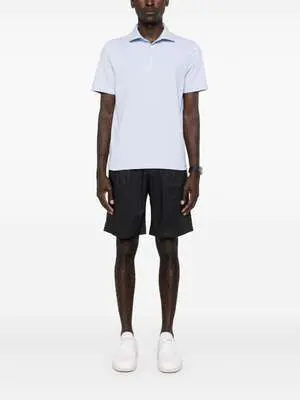 Herno Poplin Chino Shorts - Blue