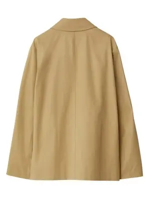 Burberry Single-breasted Cotton Car Coat