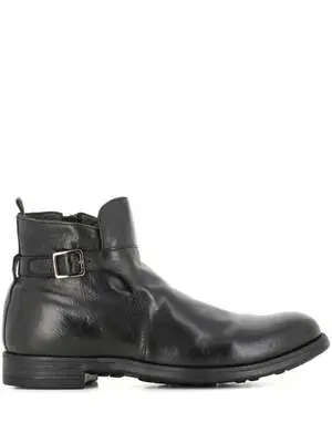 Officine Creative Buckle Leather Boots