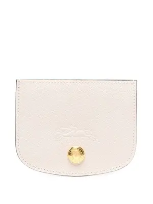 Longchamp Épure Leather Card Holder Neutrals