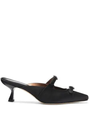 SCAROSSO Liz 55mm Mules - Black