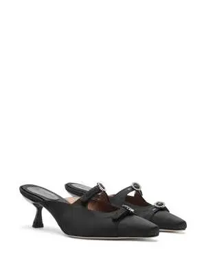 SCAROSSO Liz 55mm Mules - Black