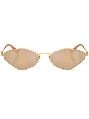 Miu Miu Geometric-frame Sunglasses - Gold