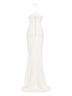 Maticevski Halterneck Maxi Dress - White