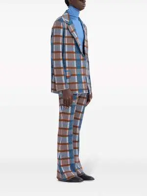 Marni Plaid-check Single-breasted Blazer