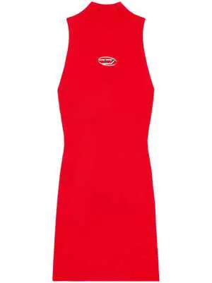 DIESEL® M-onervax Mock-neck Dress - Red