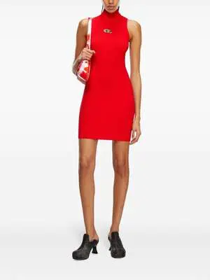DIESEL® M-onervax Mock-neck Dress - Red