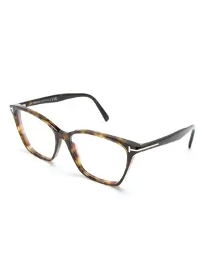 TOM FORD Square-frame Glasses - Brown
